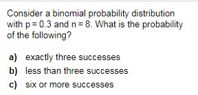 Solved Consider a binomial probability distribution with | Chegg.com