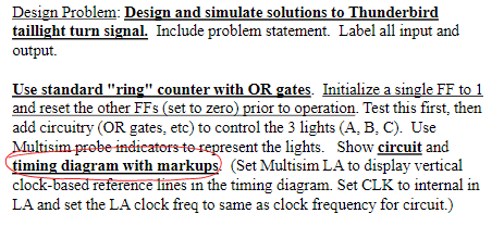 Design Problem: Design and simulate solutions to | Chegg.com