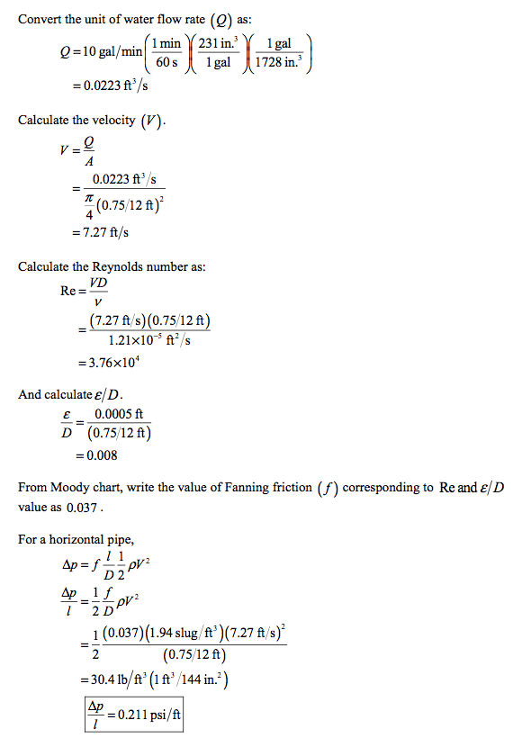 (Solved) - Water flows at a rate of 10 gallons per minute in a new ...