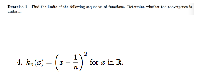 Solved Exercise 1. Find the limits of the following | Chegg.com