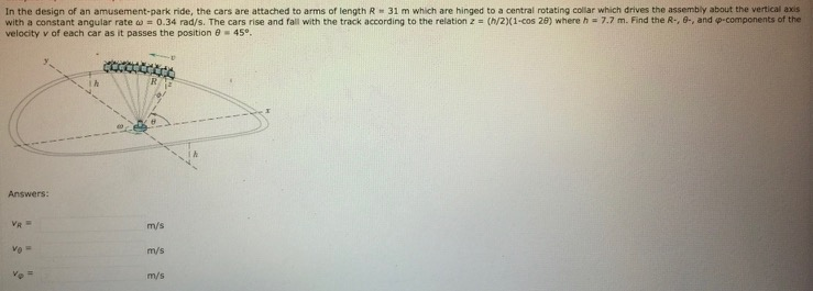 Solved In the design of an amusement-park ride, the cars are | Chegg.com