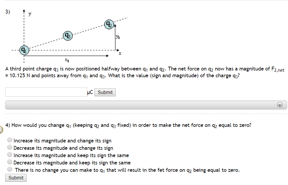 Solved A point charge q1 -3.6 HC is located at the origin of | Chegg.com