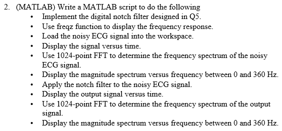 Solved 2· (MATLAB) Write a MATLAB script to do the following | Chegg.com