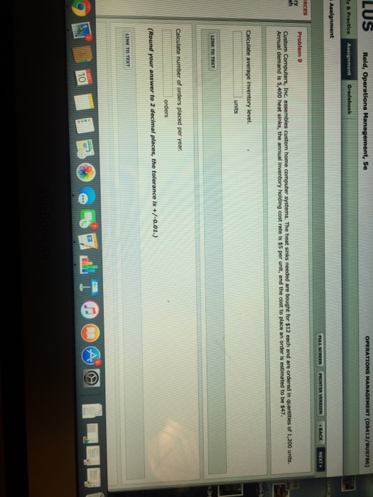 Solved Custom Computers, Inc. assembles custom home computer | Chegg.com