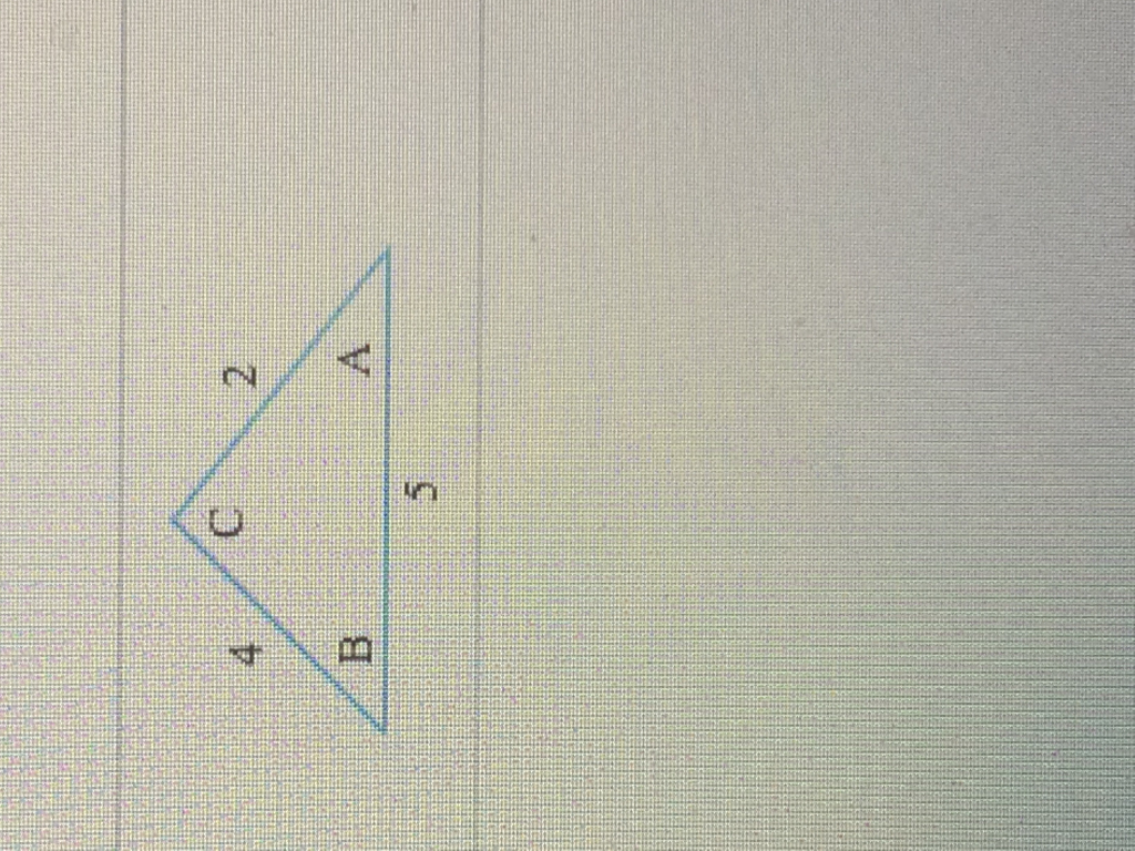 Solved: Solve The Triangle , Solve For The Value Of Each U... | Chegg.com
