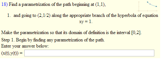 Solved Find a parametrization of the path beginning at | Chegg.com