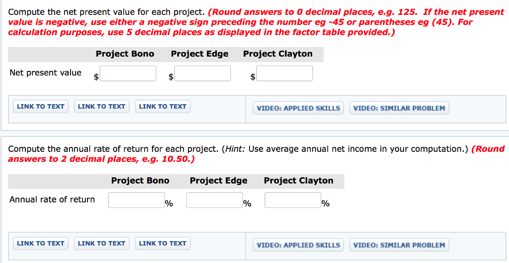 Solved Problem 24-1A U3 Company is considering three | Chegg.com