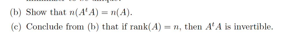 Solved 5 Consider An Overdetermined System Of Linear