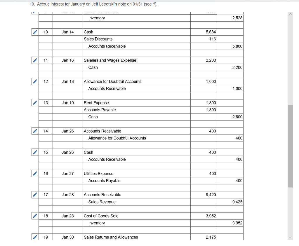 -I have updated it to show the general ledger | Chegg.com