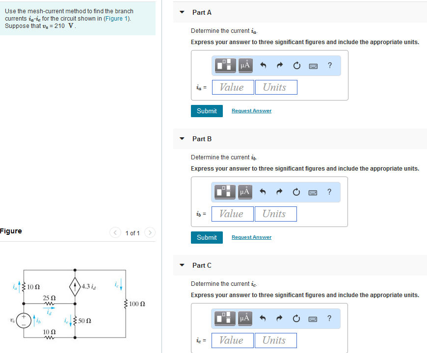Solved Use the mesh-current method to find the branch | Chegg.com