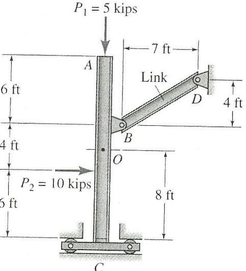 Solved A structure constructed by joining member ABC with | Chegg.com