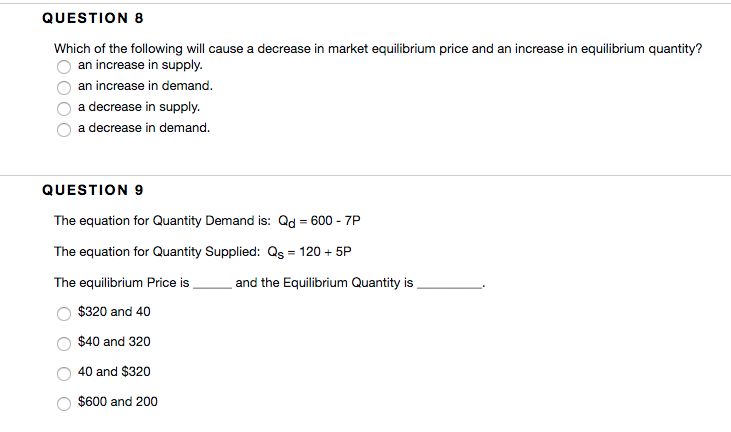 Solved QUESTION 8 Which of the following will cause a | Chegg.com