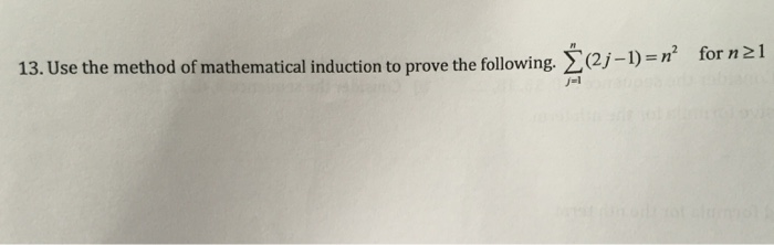Solved Use the method of mathematical induction to prove the | Chegg.com Solved Use the method of mathematical induction to prove the | Chegg.com