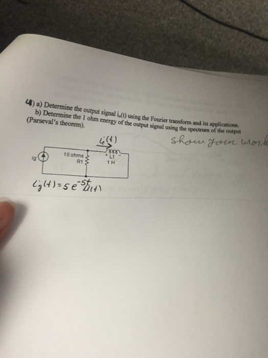 Solved Determine the output signal UO using the Fourier | Chegg.com