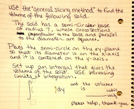 Solved Use the general slicing method to find the volume of | Chegg.com ...