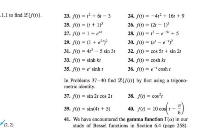 Solved To find {f(t)} f(t) = t^2 + 6t - 3 f(t) = -4t^2 + | Chegg.com