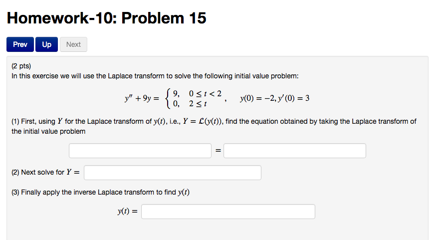 In this exercise we will use the Laplace transform to | Chegg.com