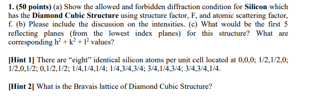 Solved 1. (50 points) (a) Show the allowed and forbidden | Chegg.com