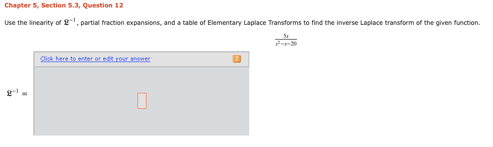 Solved Chapter 5, Section 5.3, Question 12 Use the linearity | Chegg.com