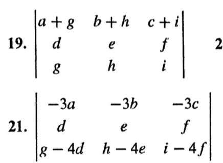 Solved In Exercises 15-22, evaluate the determinant, given | Chegg.com