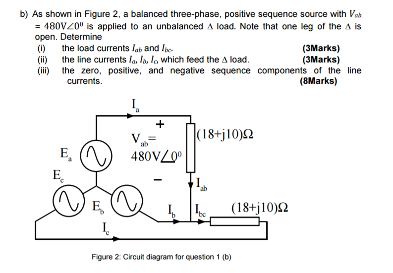 Solved As shown in Figure 2, a balanced three-phase, | Chegg.com