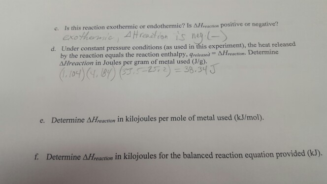 Solved Prelab Assignment: Calorimetry and Hess's Law 1. Show | Chegg.com
