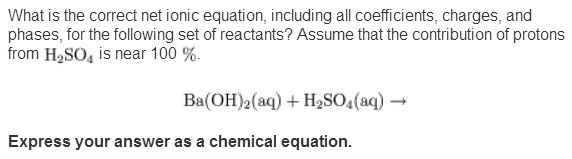 Solved What is the correct net ionic equation, including all | Chegg.com