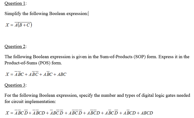 Solved Simplify the following Boolean expression: X = A(B + | Chegg.com