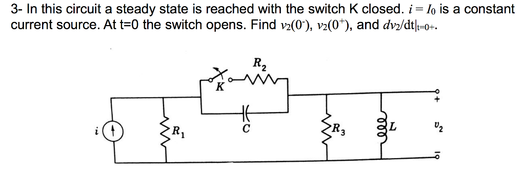 Solved In this circuit a steady state is reached with the | Chegg.com