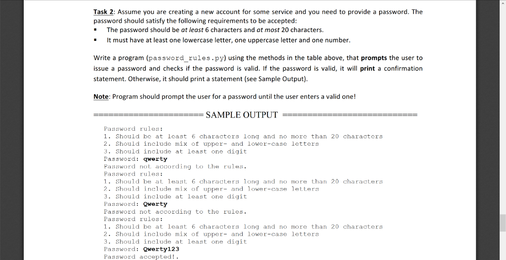 Solved Task 2: Assume you are creating a new account for | Chegg.com