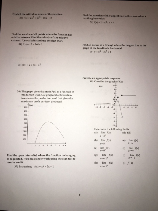 Solved Find all the critical numbers of the function. f(x) = | Chegg.com