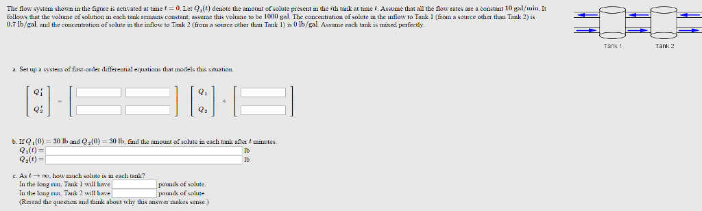 Solved The flow system shown in the figure is activated at | Chegg.com