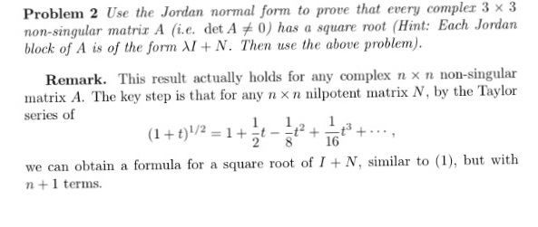 Solved Use the Jordan normal form to prove that every | Chegg.com