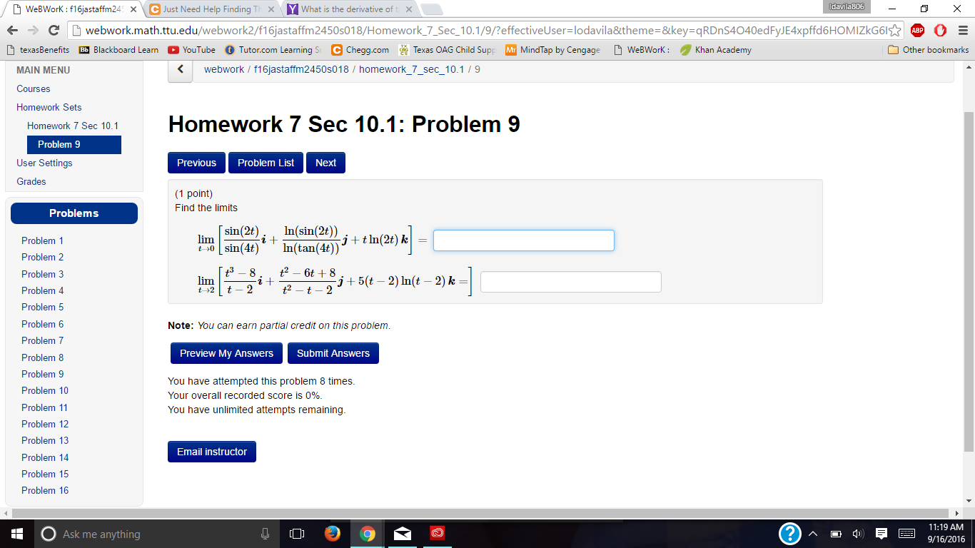 Solved Find the limits lim_t rightarrow 0 [sin (2t)/sin | Chegg.com