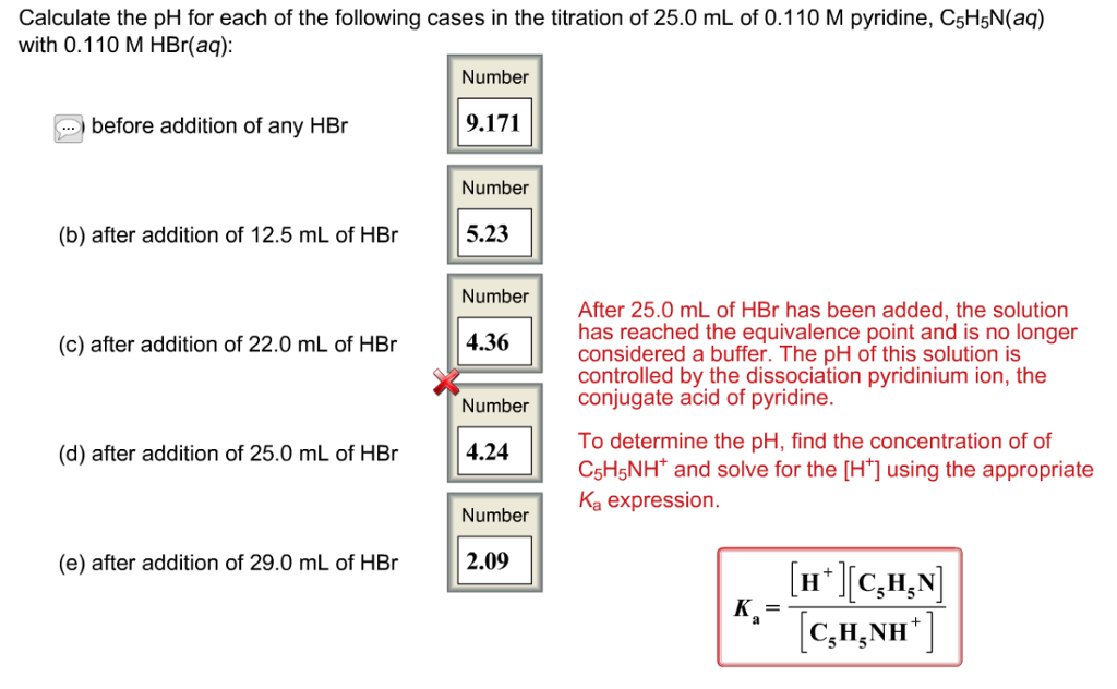 Solved Calculate the pH for each of the following cases in | Chegg.com