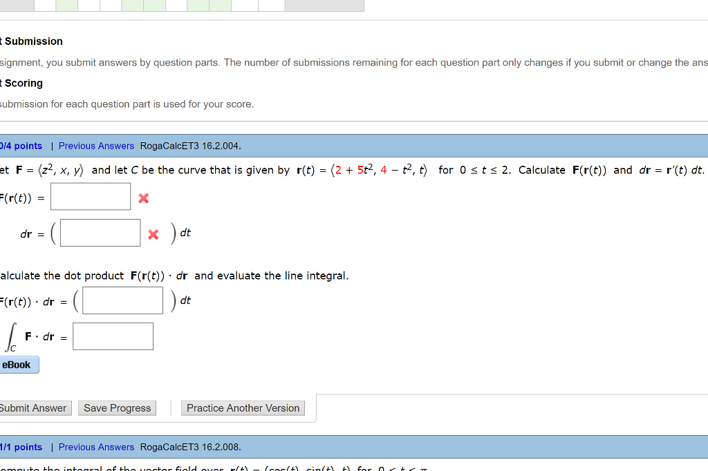 Solved t Submission signment, you submit answers by question | Chegg.com