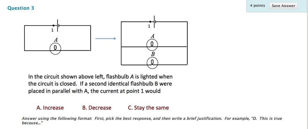 Solved In the circuit shown above left, flashbulb A is | Chegg.com