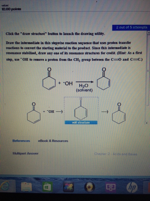 Solved Draw the intermediate in this stepwise reaction | Chegg.com