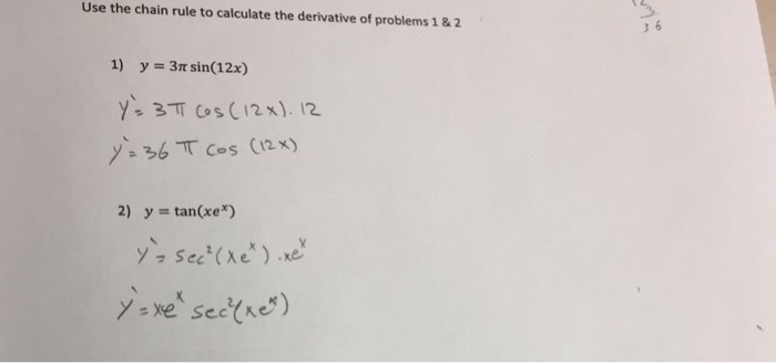 Solved Use the chain rule to calculate the derivative of | Chegg.com