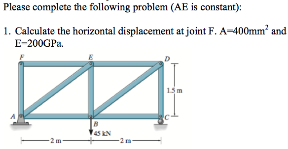 Solved Structural analysis problem, please do the chart | Chegg.com