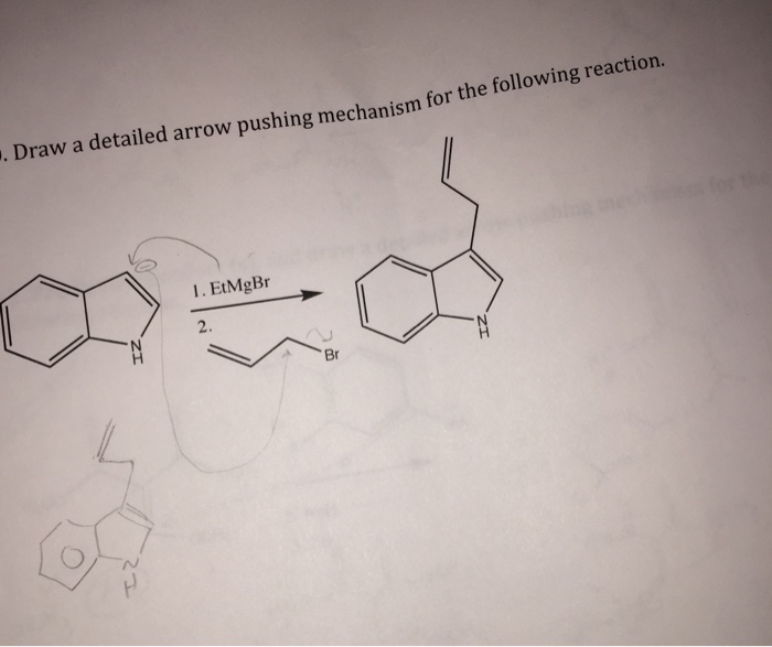 Solved Draw a detailed arrow pushing mechanism for the | Chegg.com