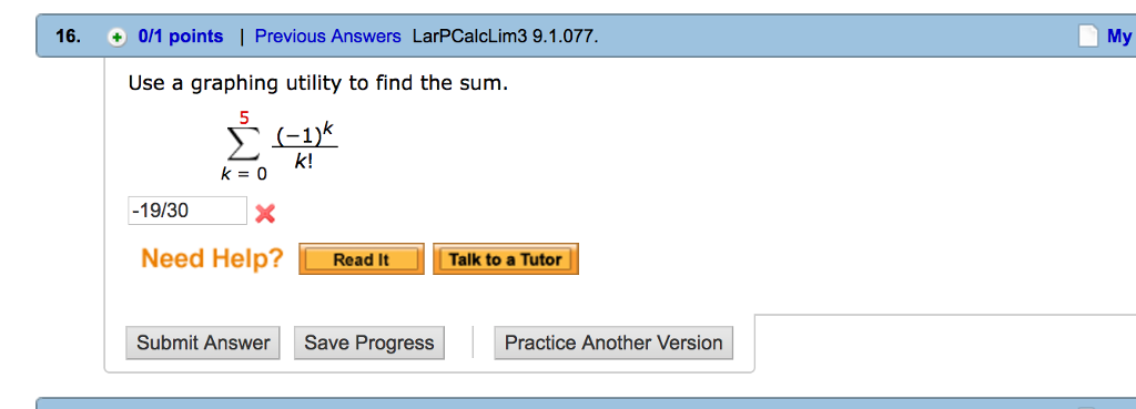 Solved Use a graphing utility to find the sum. sigma^5_k = | Chegg.com