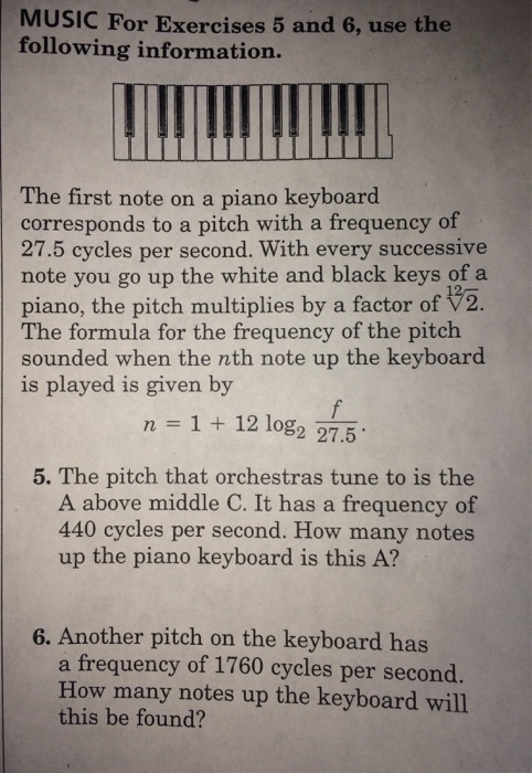 Solved The first note on a piano keyboard corresponds to a | Chegg.com