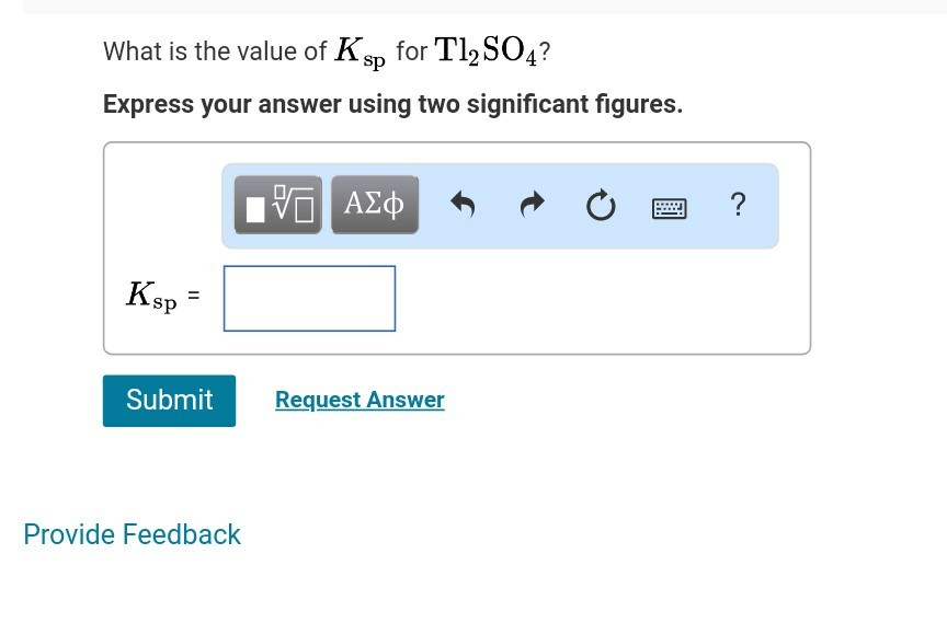 Solved ? Part A The equilibrium constant, Ke, for the | Chegg.com