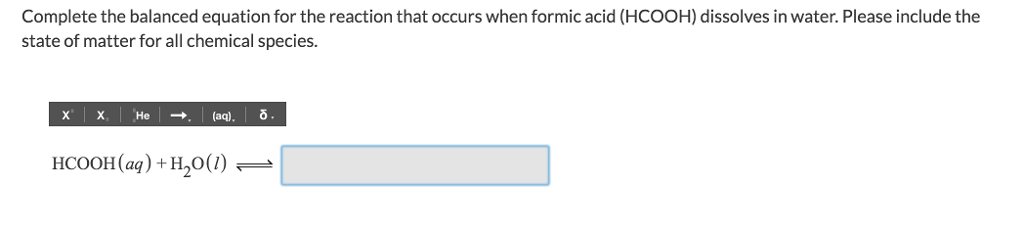 Solved Complete the balanced equation for the reaction that | Chegg.com