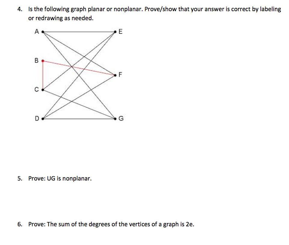 Solved Is the following graph planar or nonplanar. | Chegg.com