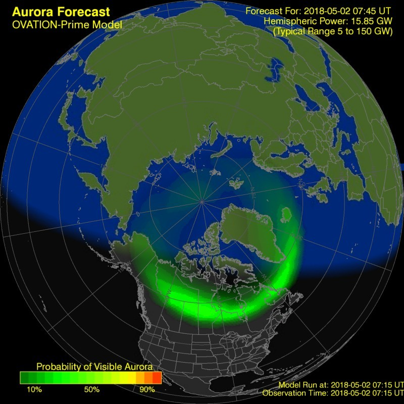 Solved Look at the part of the auroral oval that is above | Chegg.com
