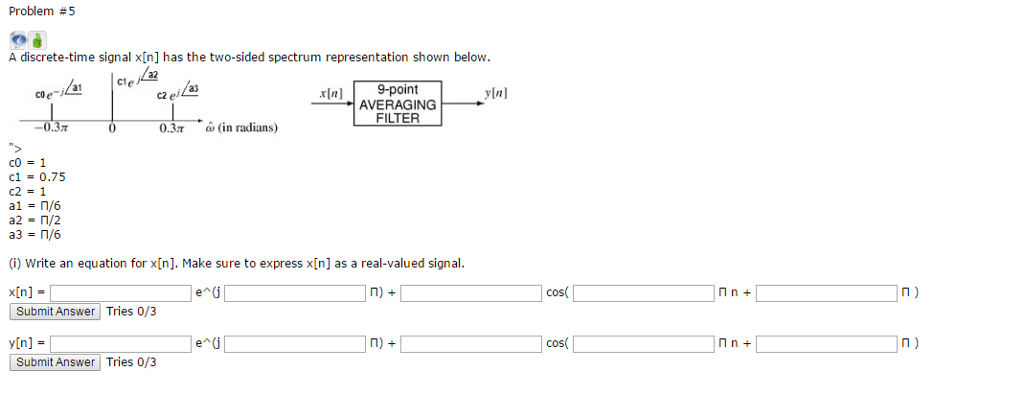 Solved A discrete-time signal x[n] has the two-sided | Chegg.com