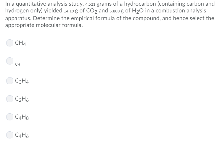 Solved In a quantitative analysis study, 4.521 grams of a | Chegg.com