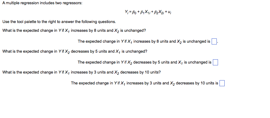 Solved A Multiple Regression Includes Two Regressors Use 7266